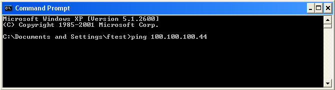 How To: PING a camera's IP address